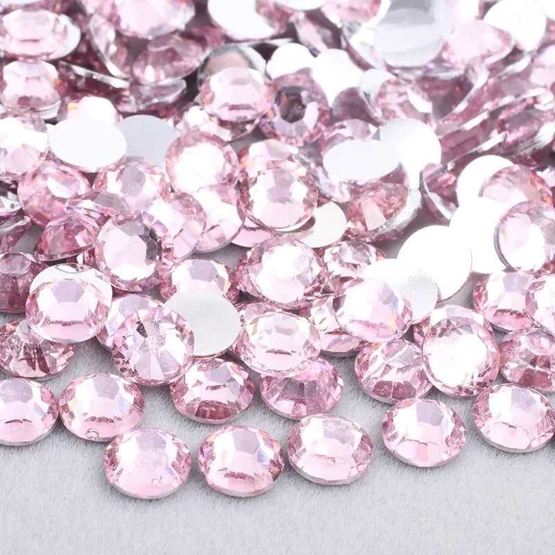 Light Pink - Rhinestones Flatback Non Hotfix – Glitter Delight LLC