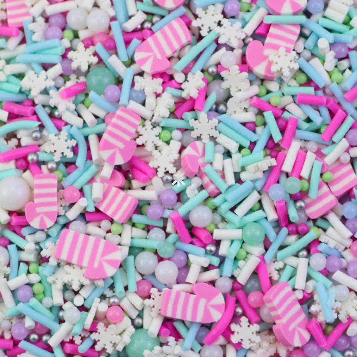 Pink Candy Cane Mix - Polymer Clay – Glitter Delight LLC